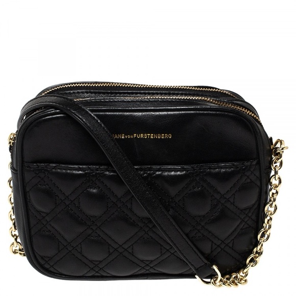 Diane Von Furstenberg | Bags | Diane Von Furstenberg Black Gemini ...